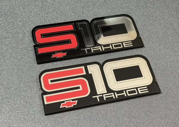 Chevrolet Chevy First Gen S10 Tahoe Fender Emblem Pair reproduction ...